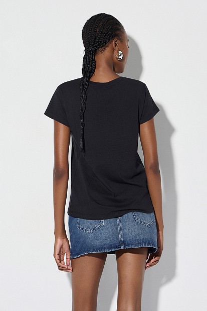 T-shirt με BSB logo BSB και στρας | BSB Fashion