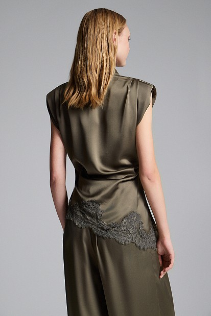 Japanese-style lace blouse - Gold label | BSB Fashion